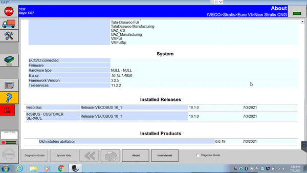 Iveco EASY v16 Diagnostics Software Truck & Bus Latest 2022 Version