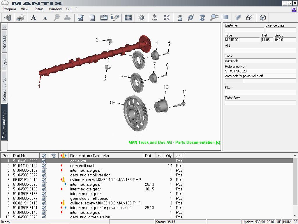 Buy MAN Mantis 2021 EPC Parts Catalog